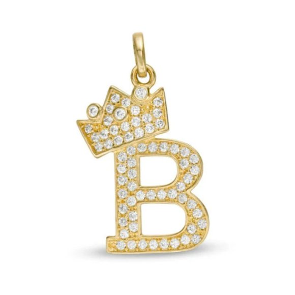 Prime Jewelry & Electronics | Jewelry | Initial Letter B Charm Pendant ...